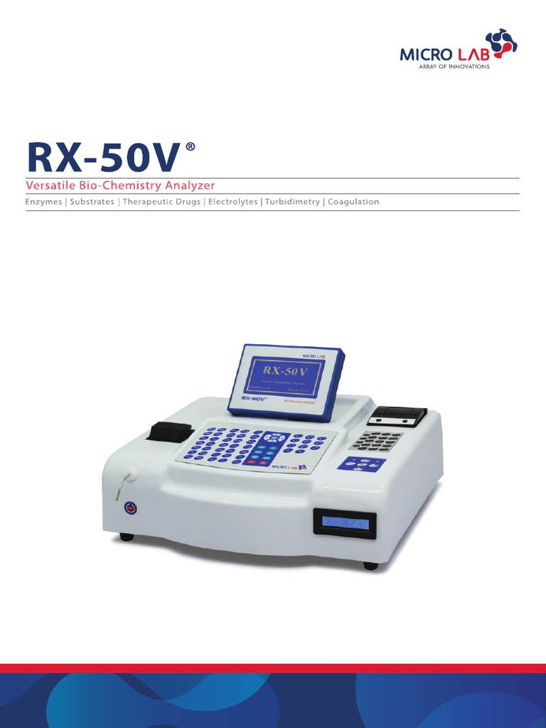 Biochemistry Analyzer RX 50v | PDF