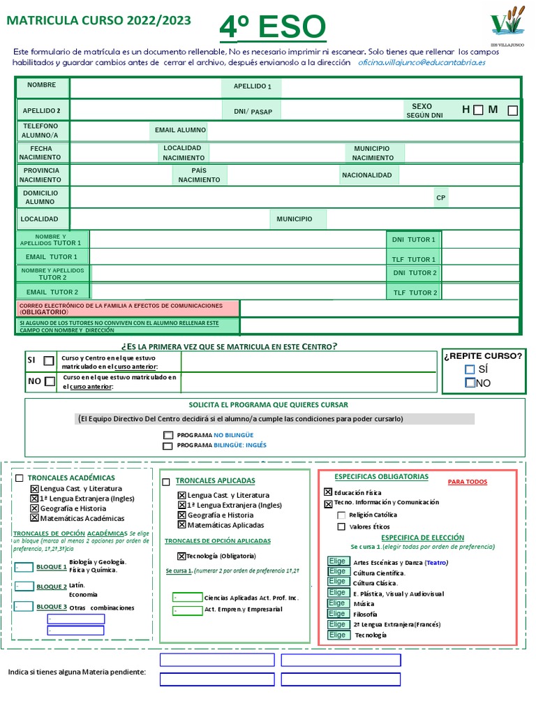 4o Eso Villajunco | PDF | Privacidad de la información