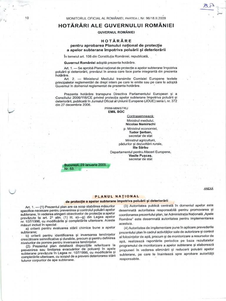 HG 53-2009-Ape Subterane | PDF