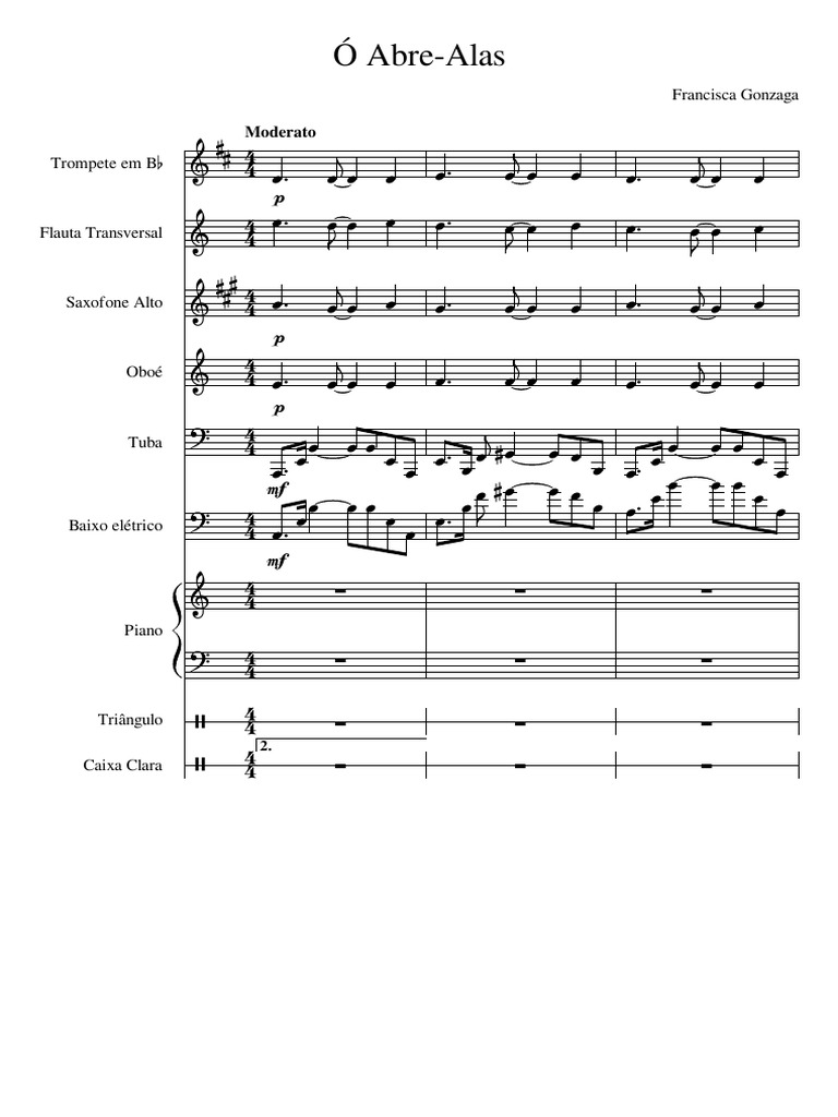 Ó Abre-Alas-Partitura e Partes | PDF