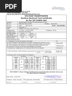 Transformer Test Report | PDF | Transformer | Power (Physics)