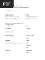 CT & PT Sizing Calculation Guide | PDF | Transformer | Power Engineering