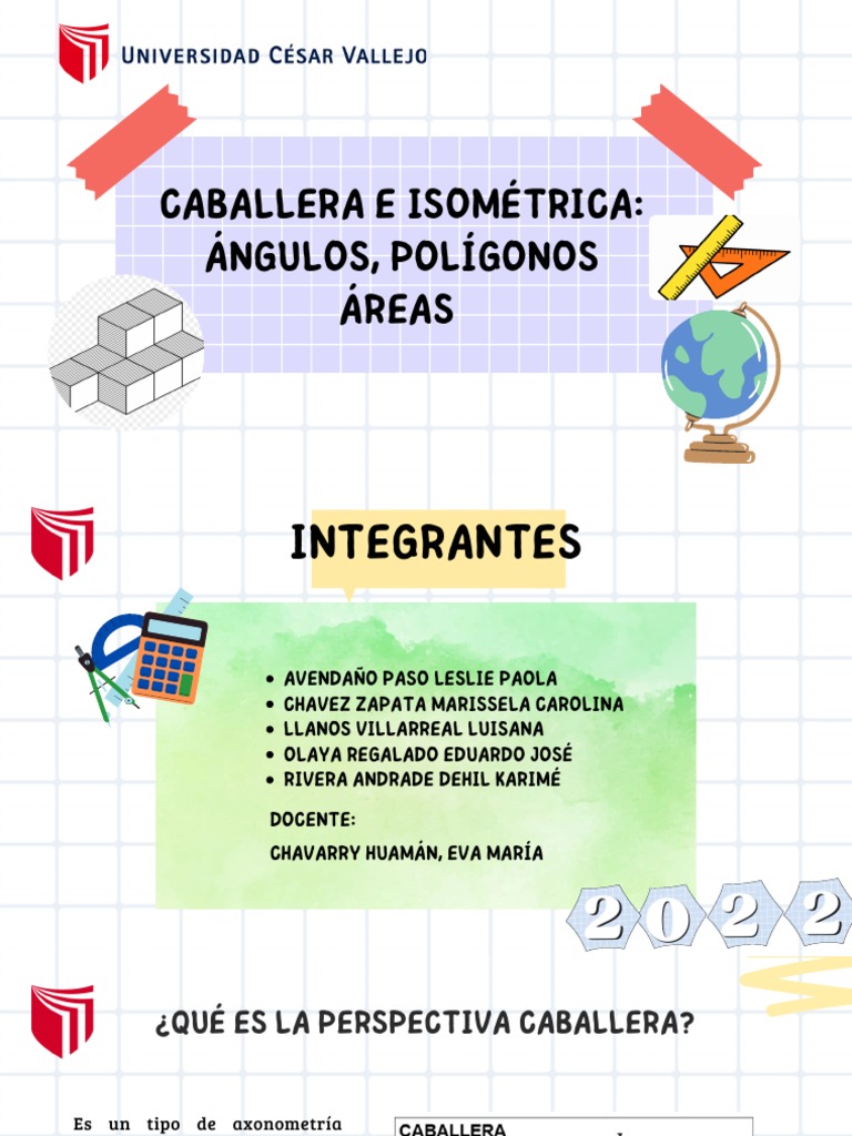 Caballera e Isométrica Ángulos Polígonos Áreas-G5 | PDF | Perspectiva ...