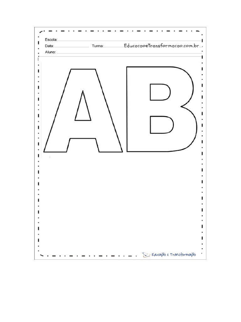 Moldes de Letras Grandes em PDF | PDF
