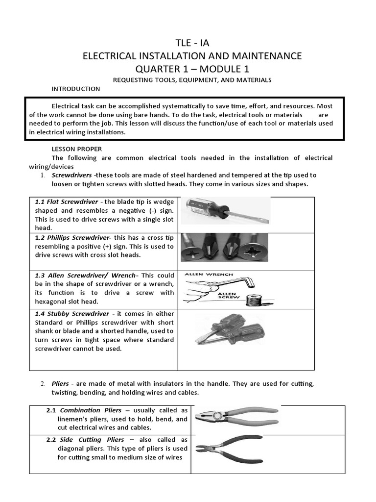 Tle Eim Week 1 | PDF | Electrical Connector | Wire