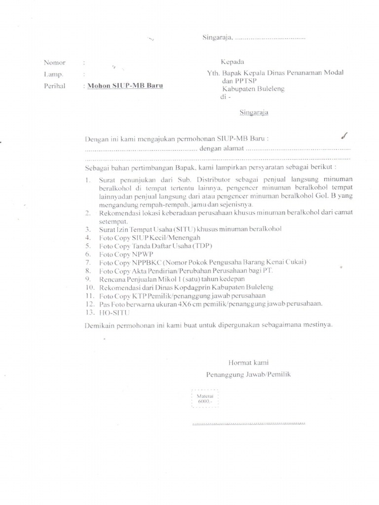 Blanko Siup MB Baru 32 | PDF