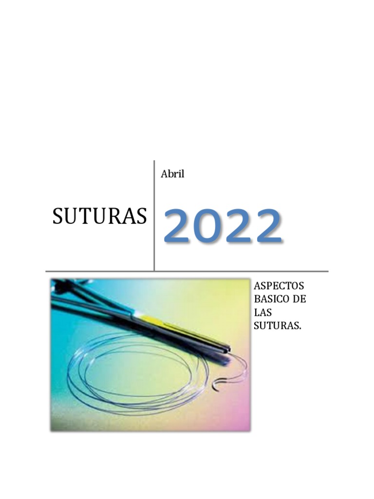 SUTURAS Basico | PDF | Cirugía | Herida