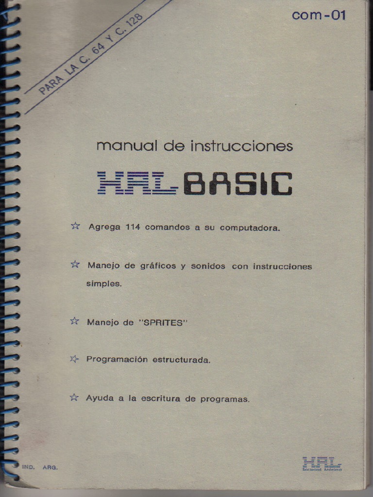 Commodore 64 - Manual Instrucciones Hall-Basic para c64 y c128 | PDF