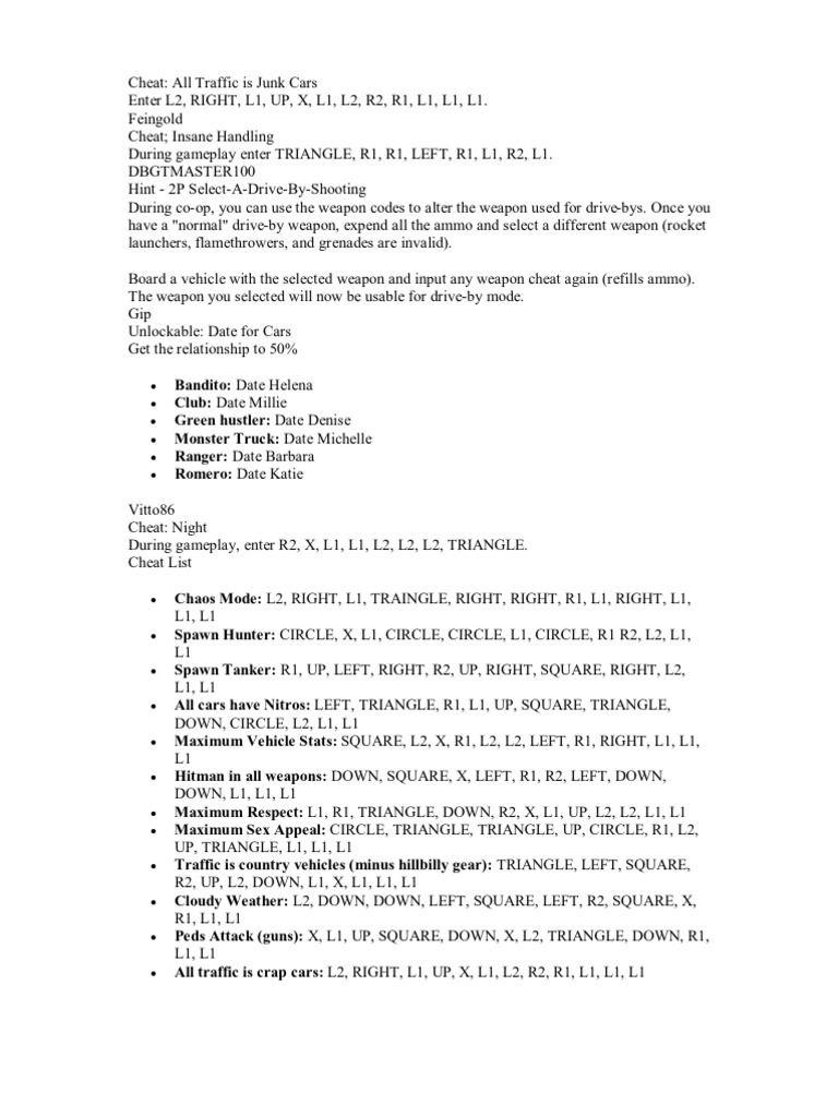 Cheat | PDF