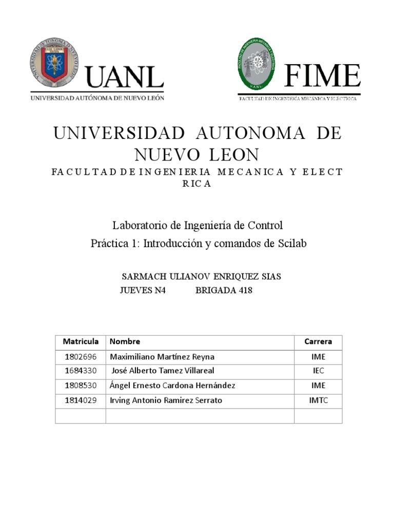 Practicas Laboratorio Ingenieria de Control | PDF | Sistema de control | Ciencias de la Computación