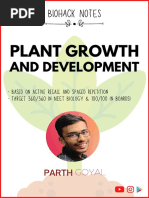 NEET PYQs on Plant Growth & Development | PDF