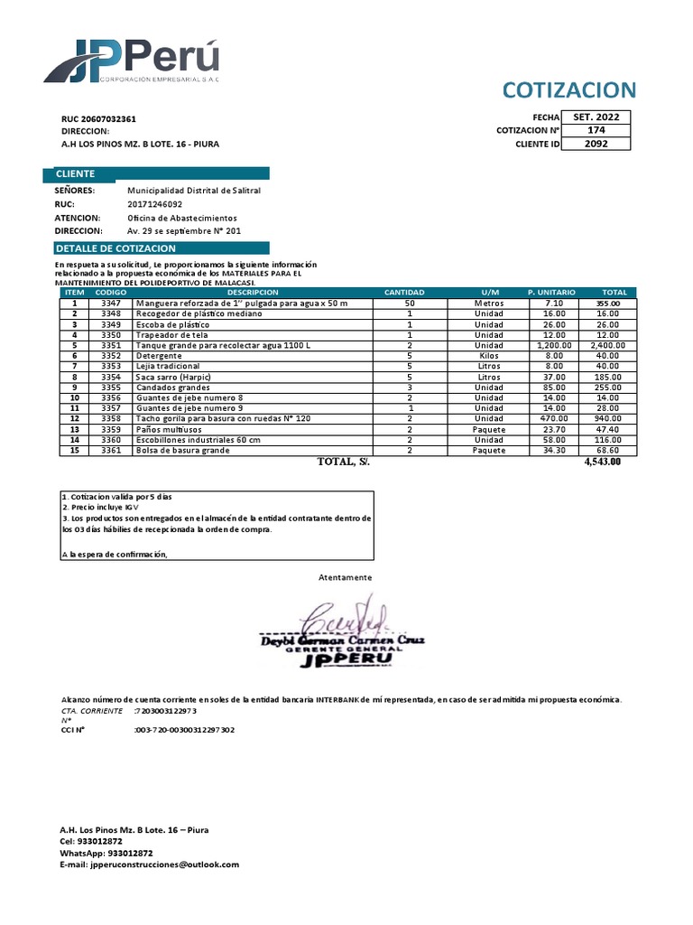 Cotizacion JP 01 | PDF | Justicia | Crimen y violencia