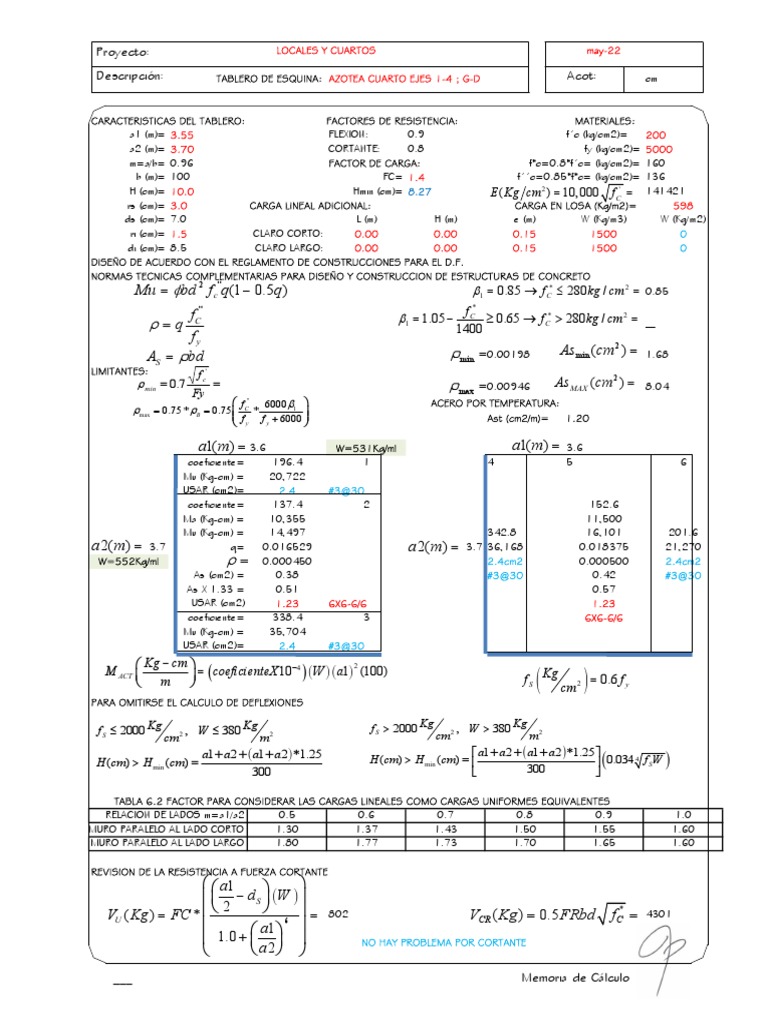 Memoria de Calculo Estructural 2 | PDF