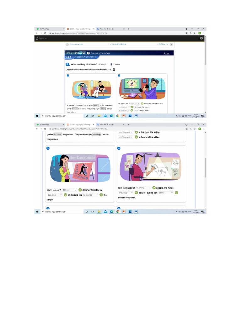 Worbook Unidad 1 | PDF