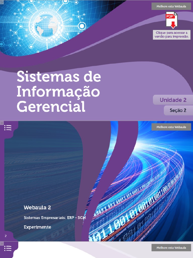 Sistemas de Informacao Gerencial U2 s2 | PDF