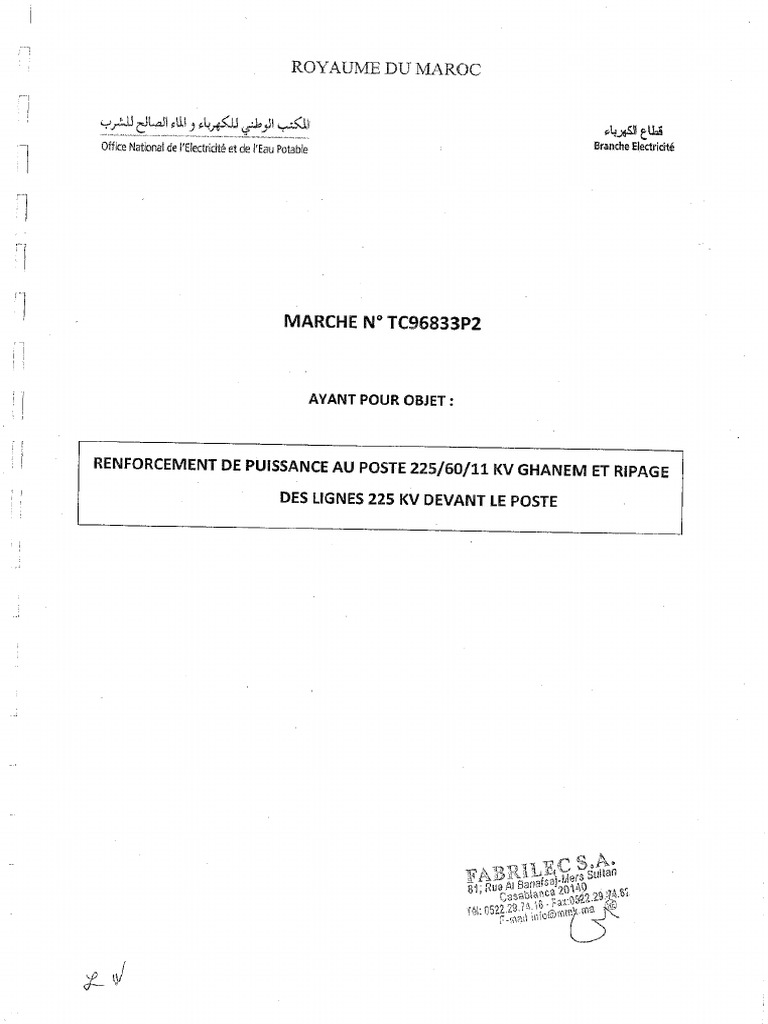 Marche - Signe - DG TC96833P2 FABRILEC P1 | PDF
