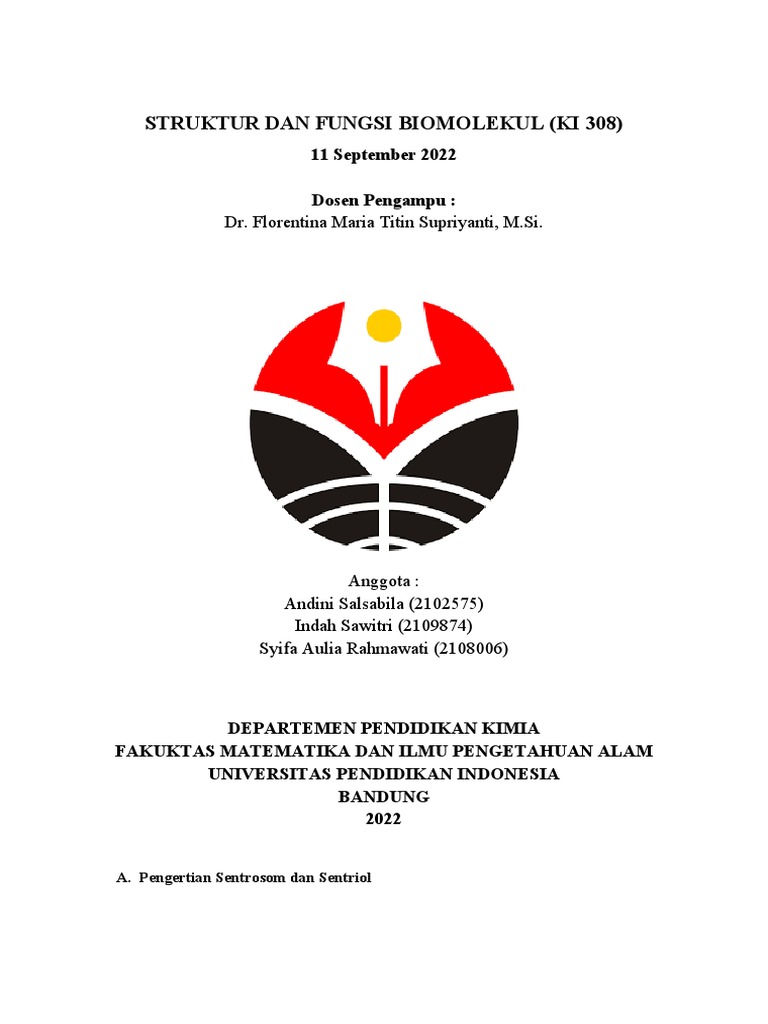 Kelompok 6 - Sentriol & Sentrosom | PDF