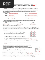 Dihybrid Cross Practice Problems Answer Key | PDF | Dominance (Genetics ...
