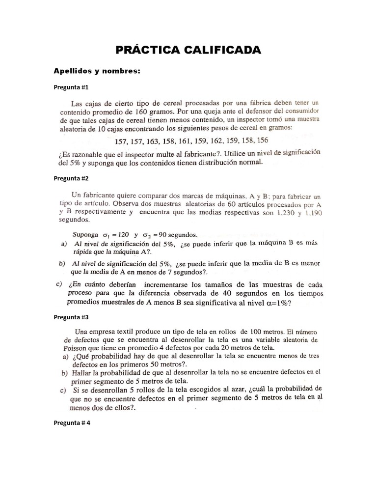 Práctica Calificada-Inf | PDF