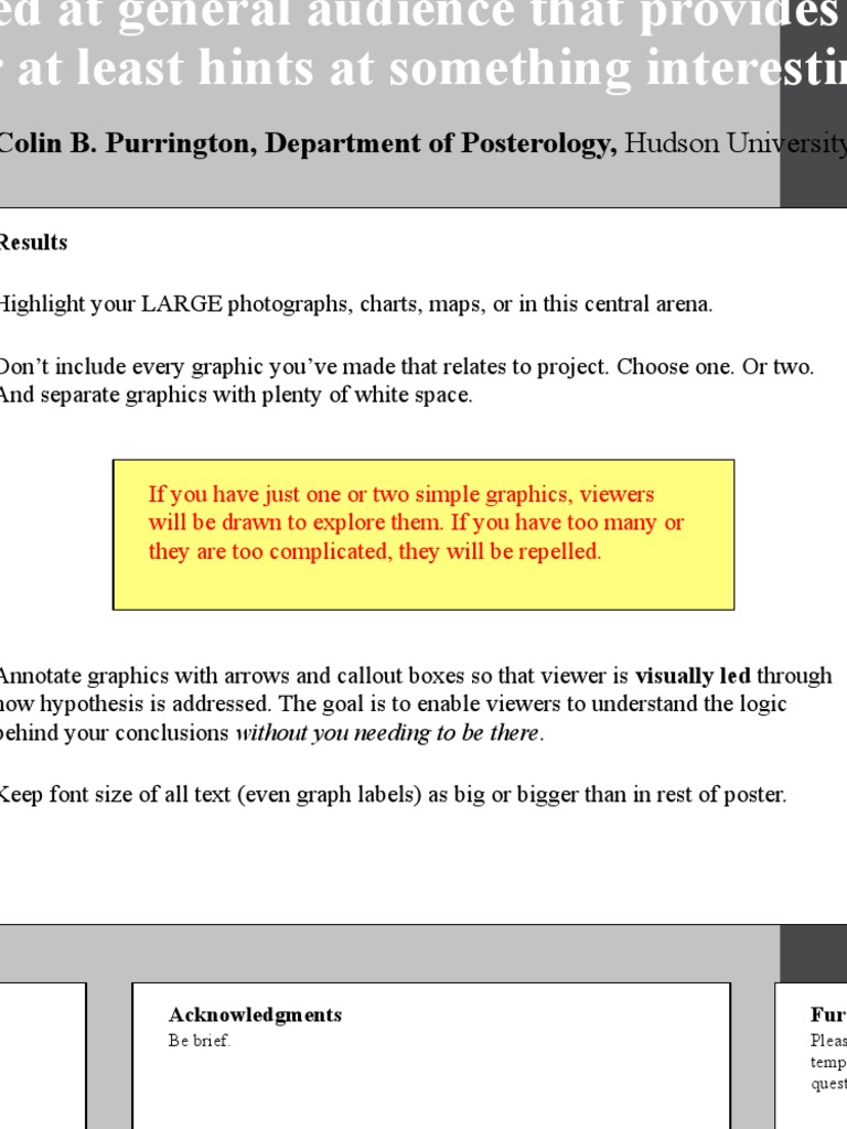 Poster Template Horizontal 1 Purrington | PDF | Typefaces | Graphics