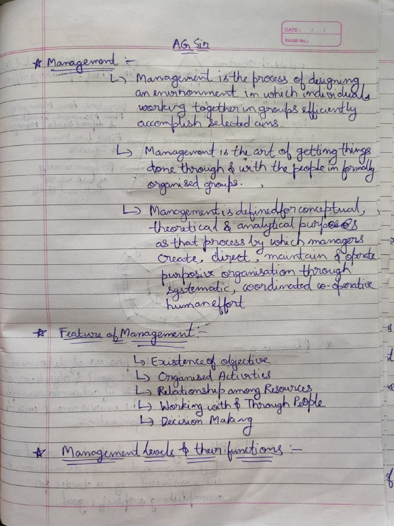 Management Notes Akshat Bhatnagar | PDF