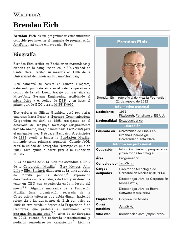 Brendan Eich | PDF | Informática