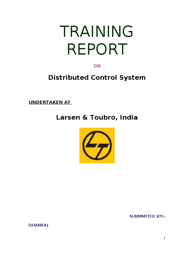 Training Report On Distributed Control System | PDF | Programmable Logic Controller | Scada