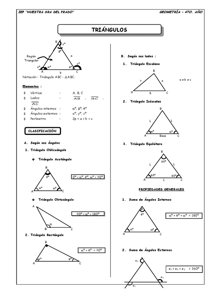 Propiedades de Triángulos Equiláteros | PDF | Triángulo | Geometría del ...
