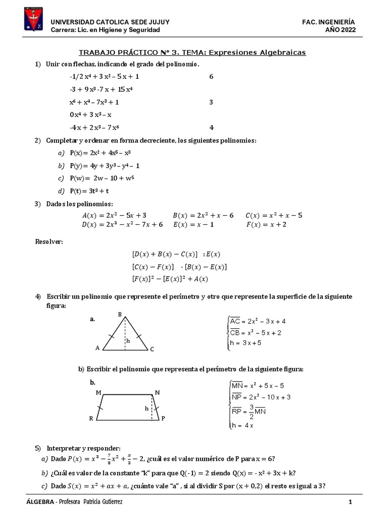 TP 3 Algebra 2022. Lhyst | PDF | Relaciones matematicas | Matemáticas Aplicadas