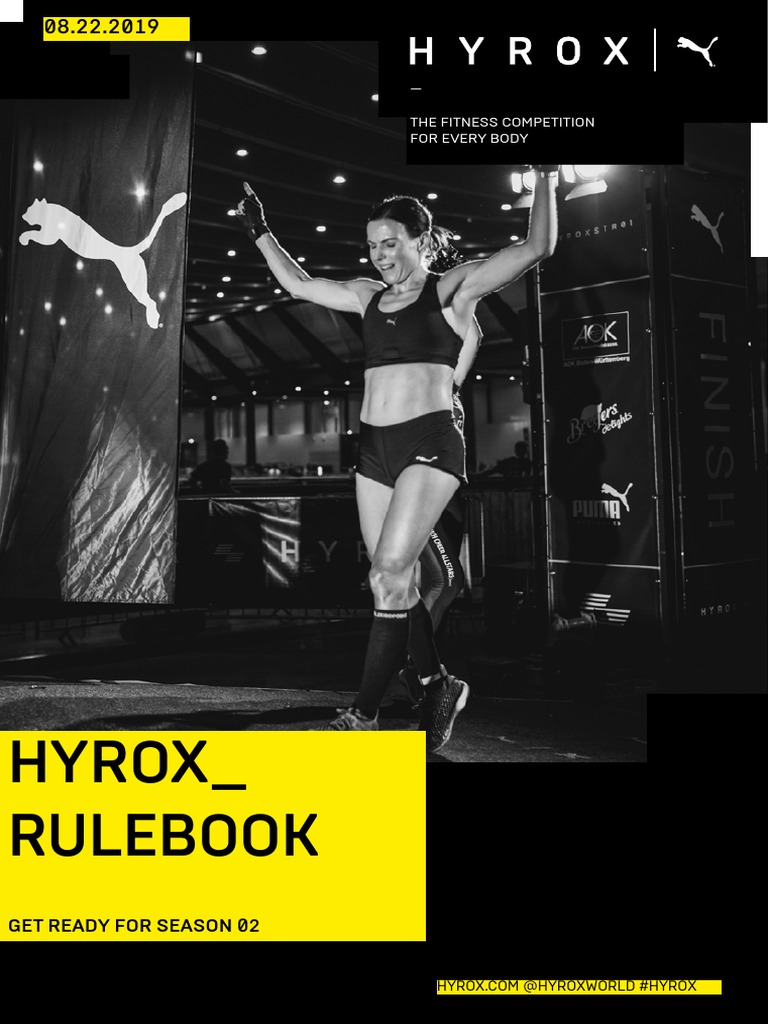 HYROX Season 02 Rulebook Explains Fitness Competition Format | PDF | Referee | Sports