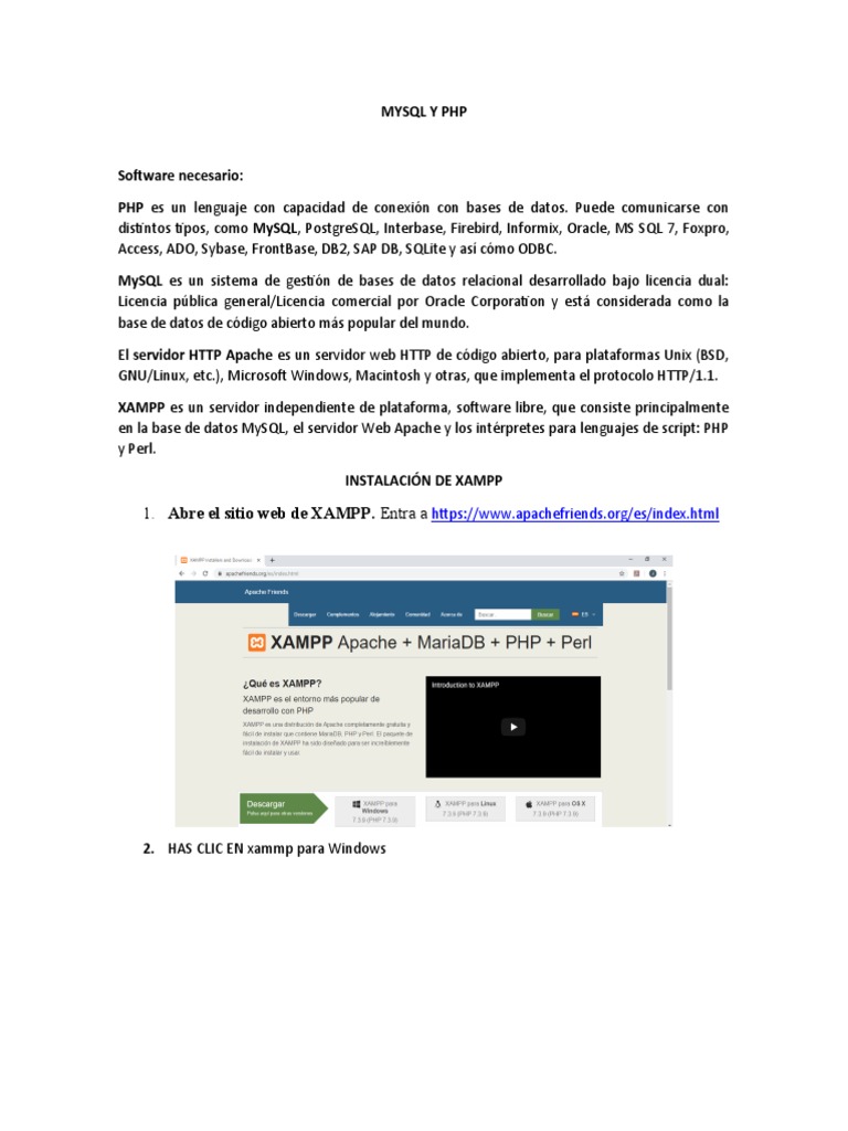 Guia MYSQL Y PHP | PDF | Mi sql | Php Guia MYSQL Y PHP | PDF | Mi sql | Php