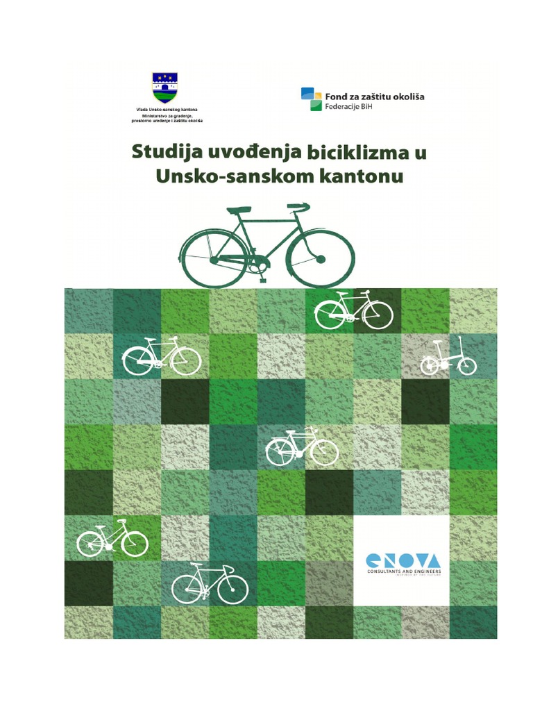 Studija Uvođenja Biciklizma U Unsko-Sanskom Kantonu | PDF