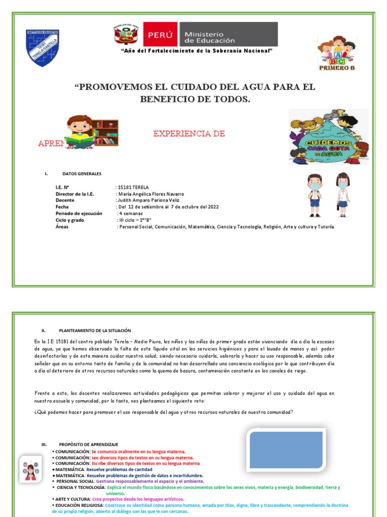 Experiencia de Aprendizaje N 5 | PDF | Aprendizaje | Biodiversidad