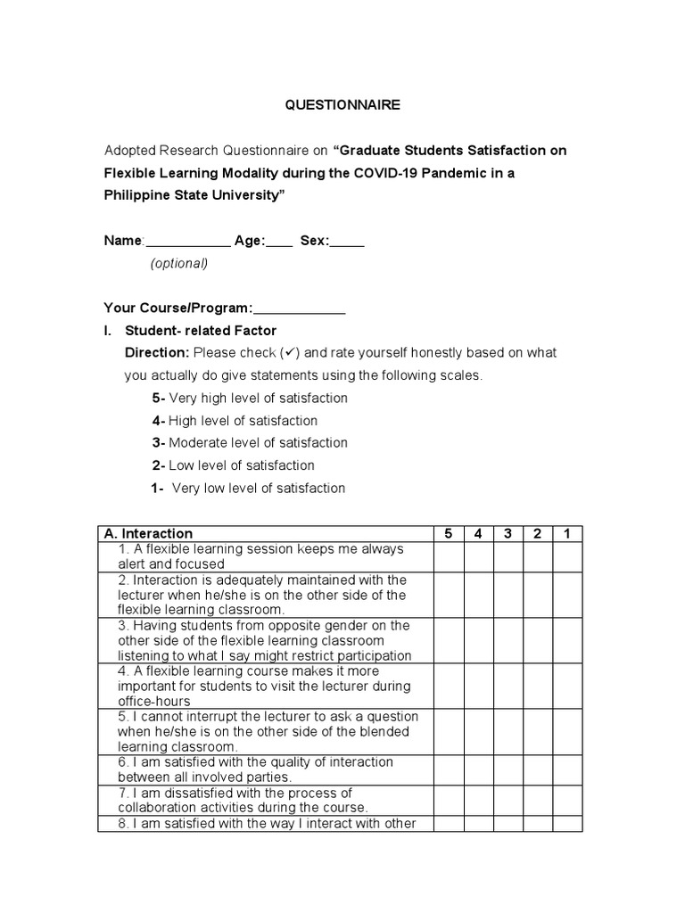 Research Survey QUESTIONNAIRE | PDF | Internet Access | Internet