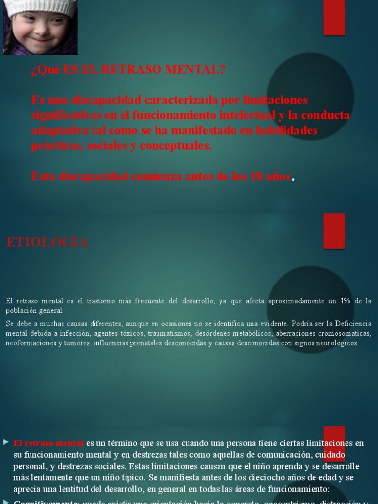 Retraso Mental | PDF | Discapacidad intelectual | Mente