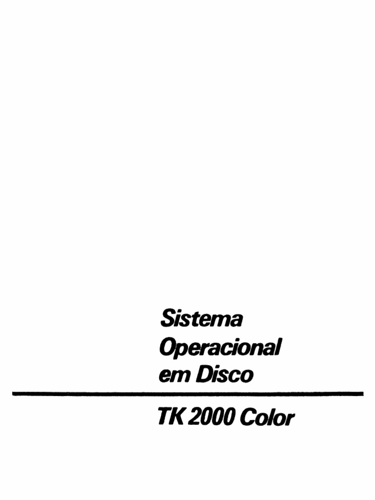 Sistema Operacional em Disco-Tk2000 Color | Download grátis PDF | Drive ...