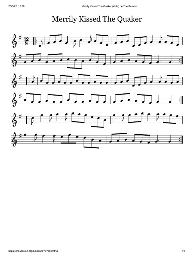 Merrily Kissed The Quaker Slide | PDF