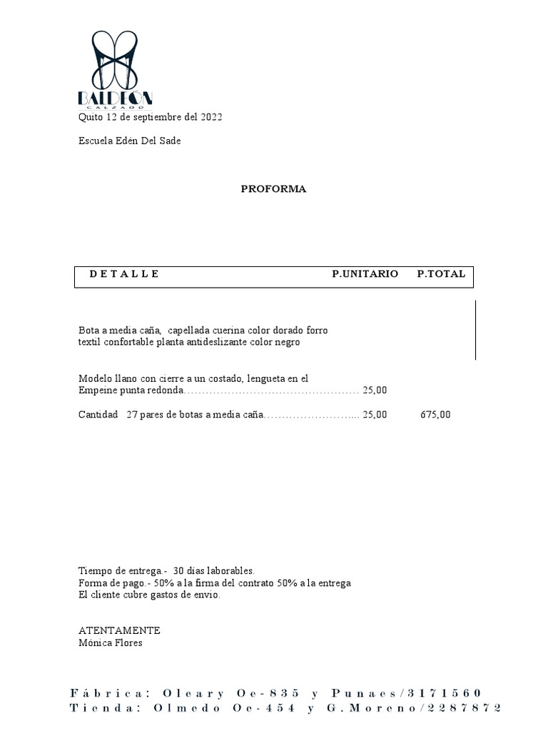 Proforma Escuela Eden Del Sade Corregida | PDF
