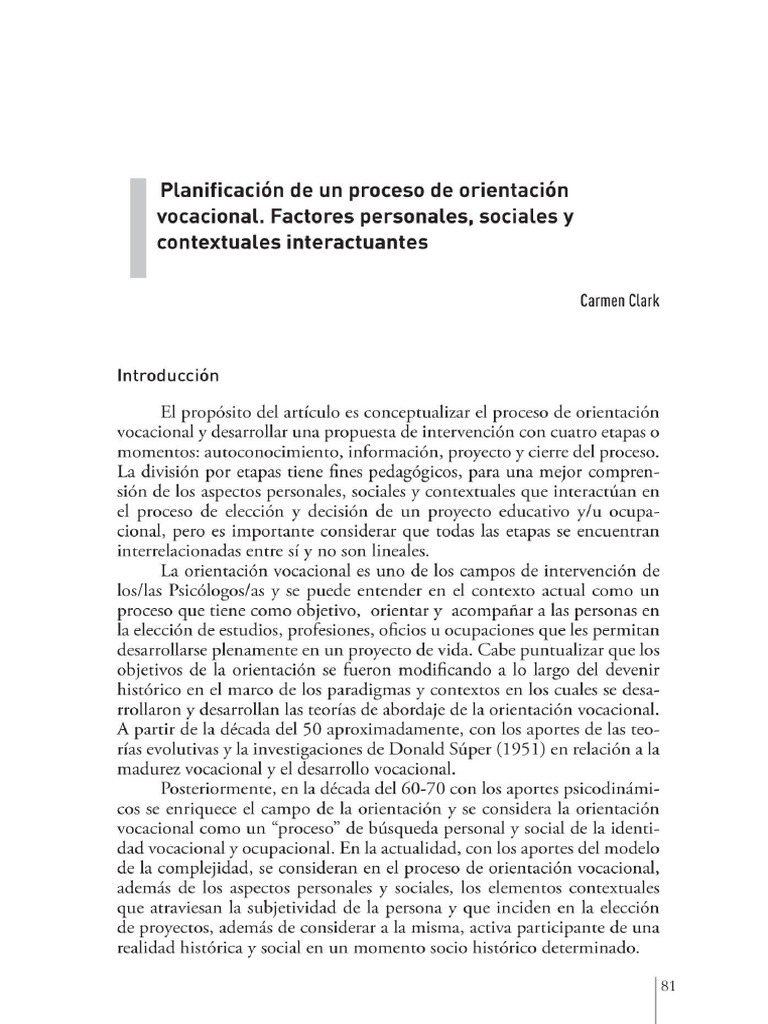 Orientacion Vocacional 82 92 Pdf