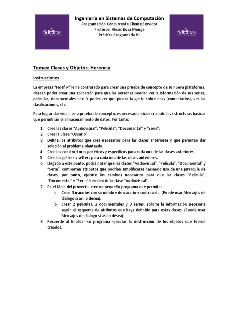 Práctica Programada #1 | PDF