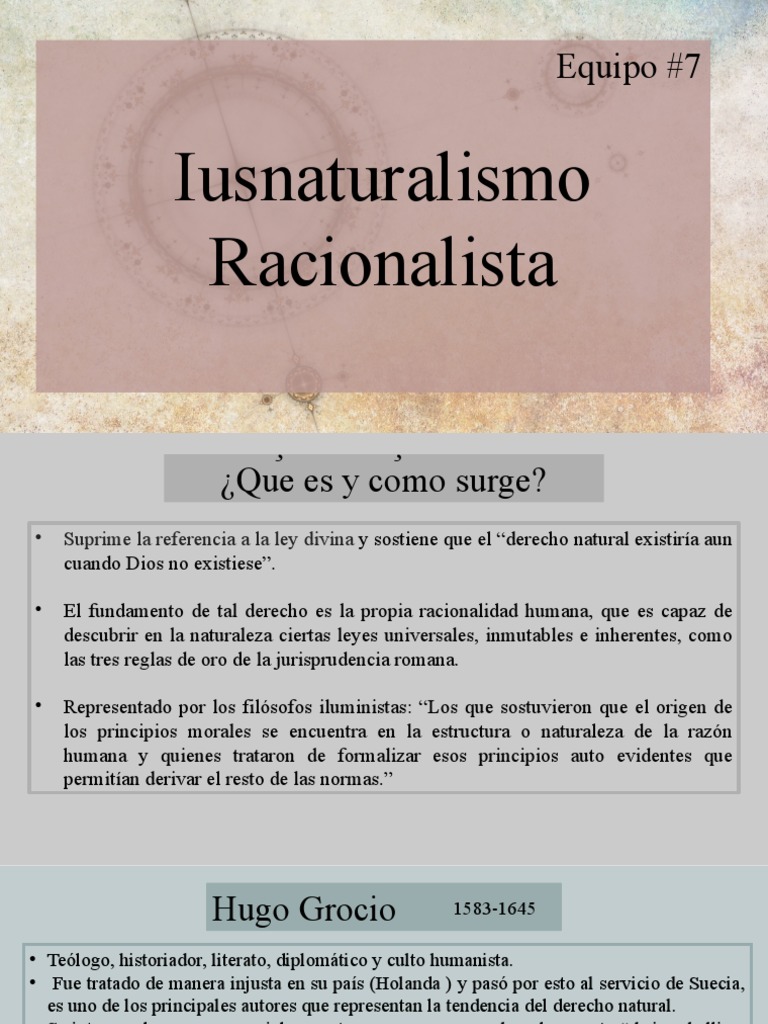 Iusnaturalismo Racionalista | PDF | La Ley natural | Teorías filosóficas