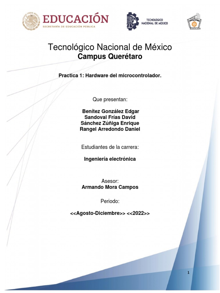 Practica 1 Hardware Del Microcontrolador | PDF | Arduino | Edad de información