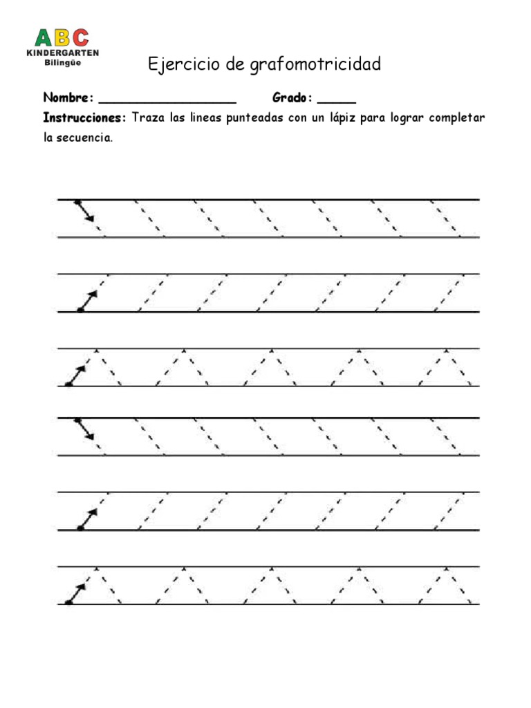 Ejercicios de Grafomotricidad para Niños | PDF | Hogar, jardinería y ...