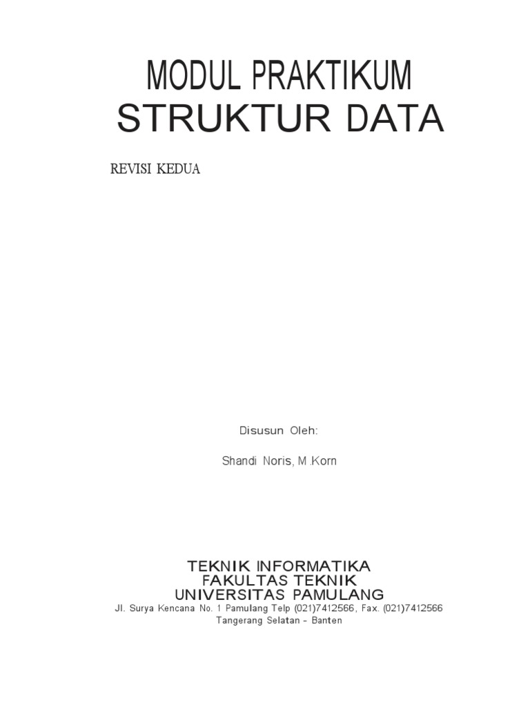 Modul Praktikum Struktur Data - Koordinator Praktikum 2022-2023 | PDF