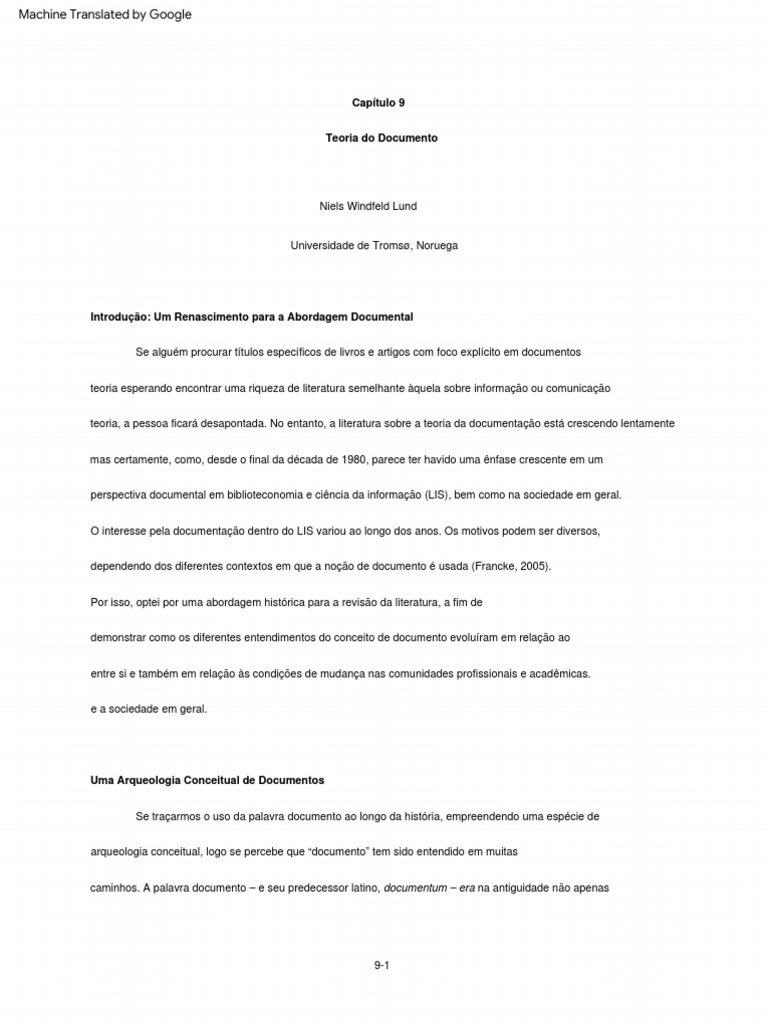 Lund - Document Theory | PDF | Sociologia | Science