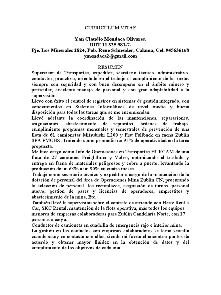 Curriculum Vitae Yan - Mondaca4 1 | PDF