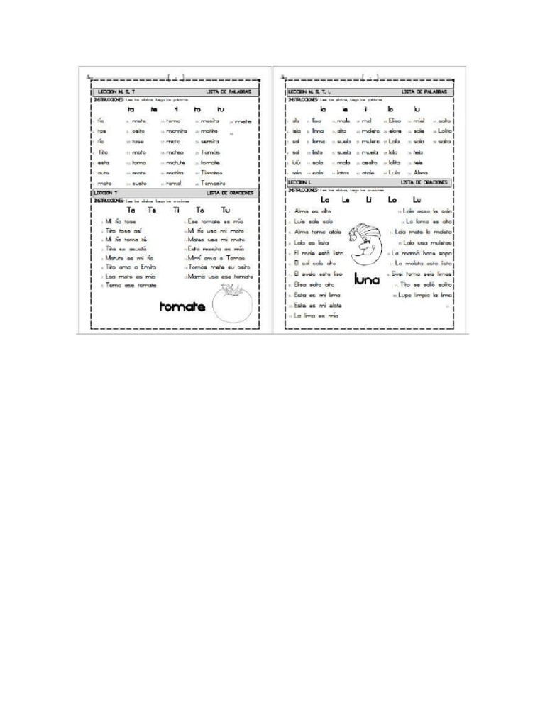 Silabas Trabadas | PDF
