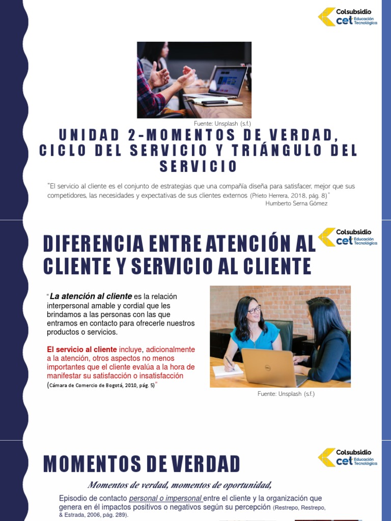 Momentos de Verdad, Ciclo Del Servicio y Triangulo Del Servicio ...