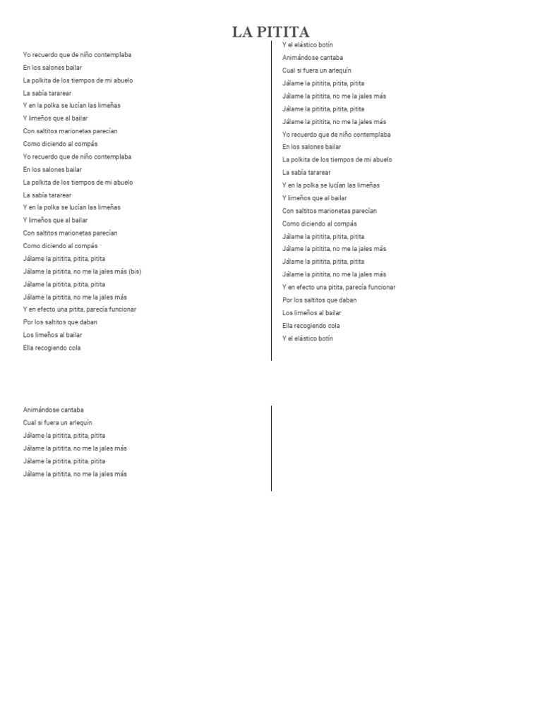 La Pitita | PDF