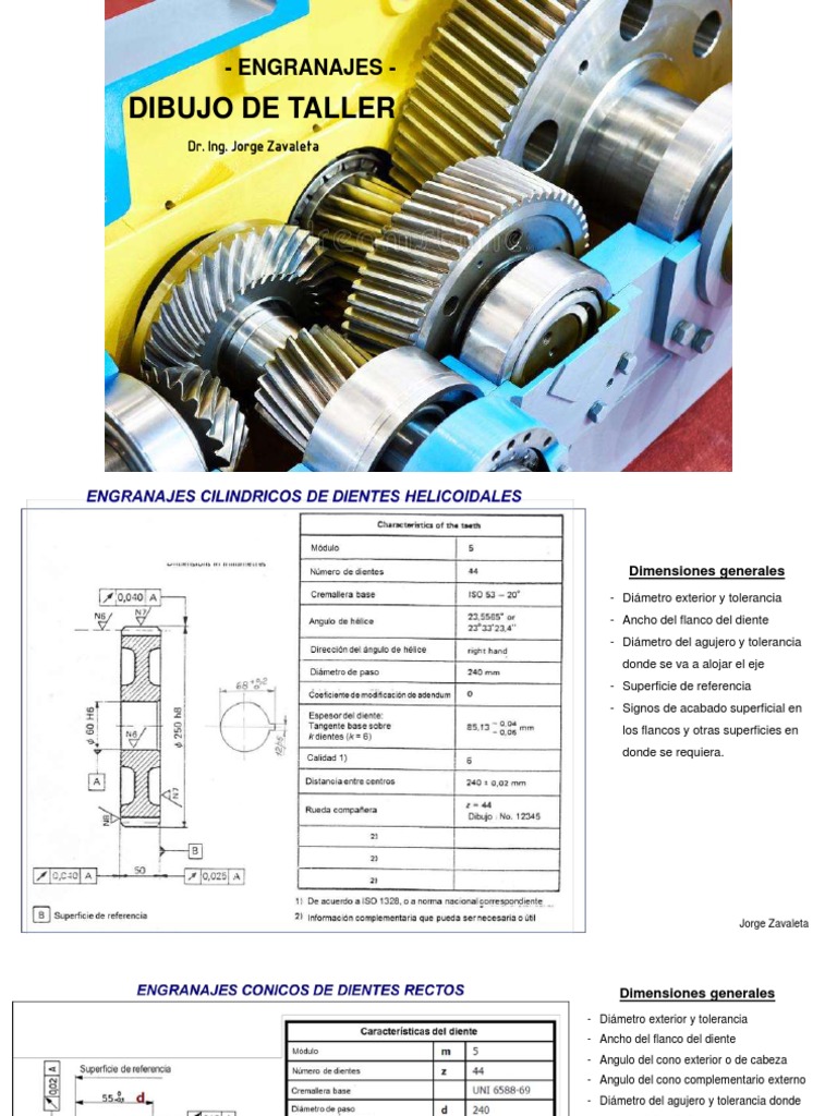 Ejemplo de Dibujo de Taller | PDF | Engranaje | Mecánica
